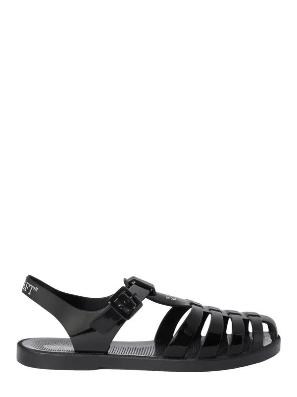 Off-White Caged Sandals - Black