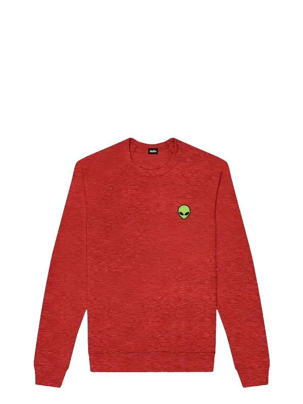 DALIX Fleece Sweatshirt - Heather Red