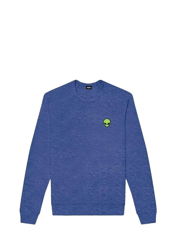 DALIX Fleece Sweatshirt - Heather True Royal