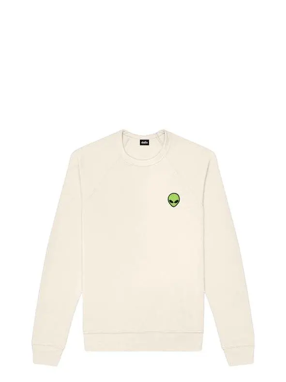 DALIX Alien Fleece Raglan Sweatshirt - Natural