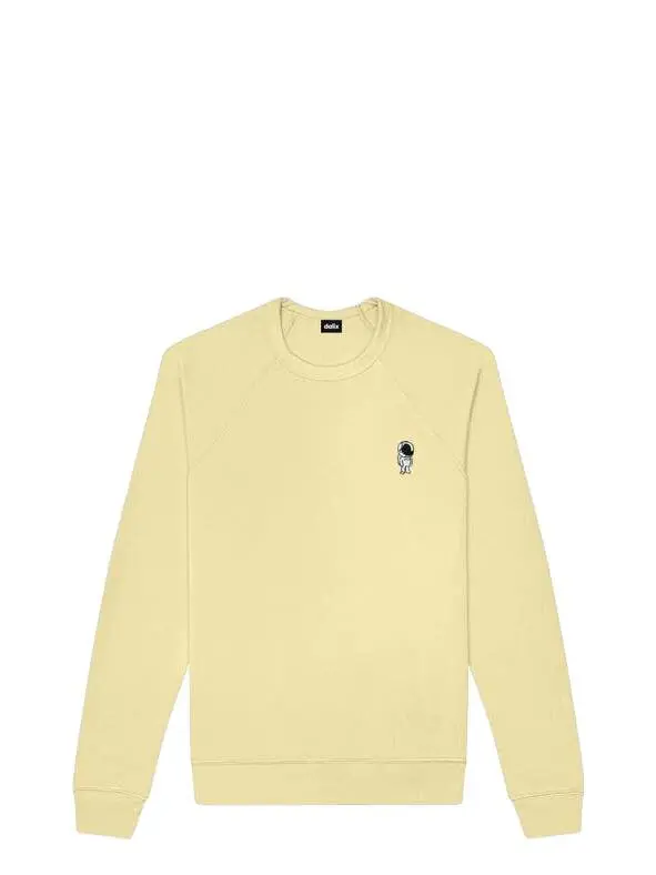 DALIX Fleece Astronaut Sweatshirt - French Vanilla