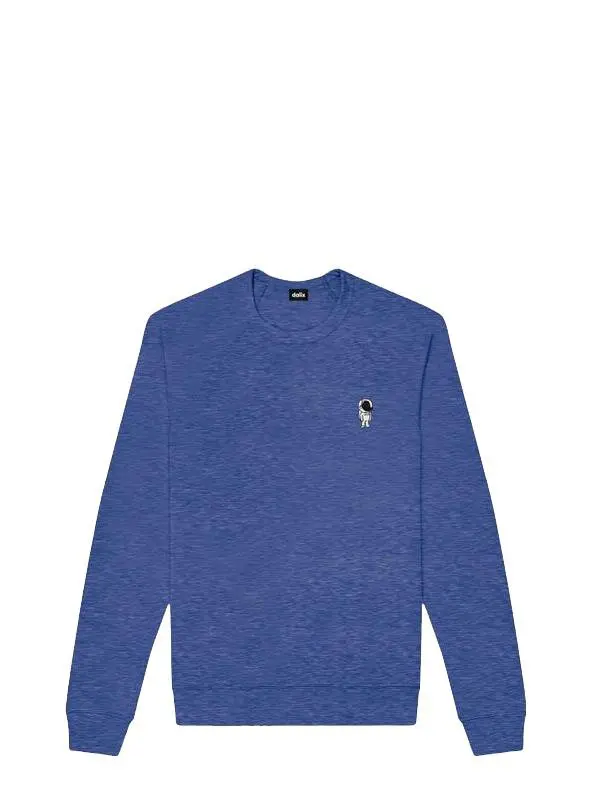 DALIX Fleece Astronaut Sweatshirt - Heather True Royal