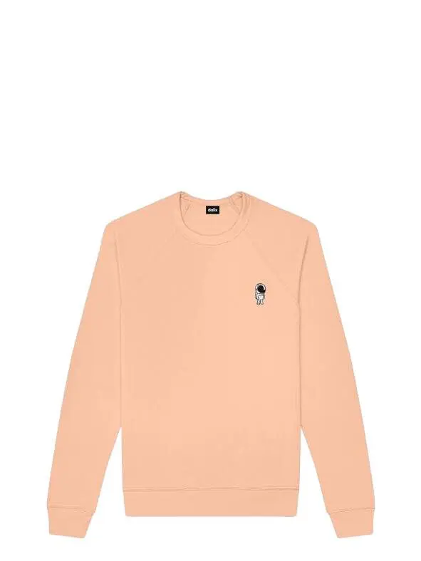 DALIX Fleece Astronaut Sweatshirt - Peach