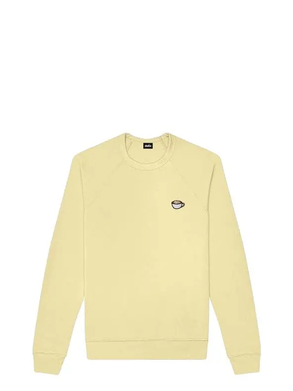 DALIX Cappuccino Fleece Raglan Sweatshirt - French Vanilla