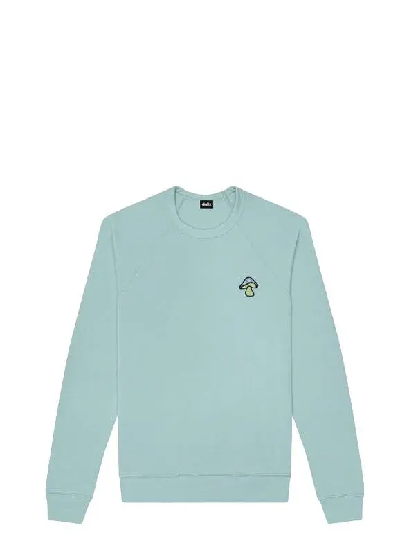 DALIX Fleece Sweatshirt - Heather Blue Lagoon