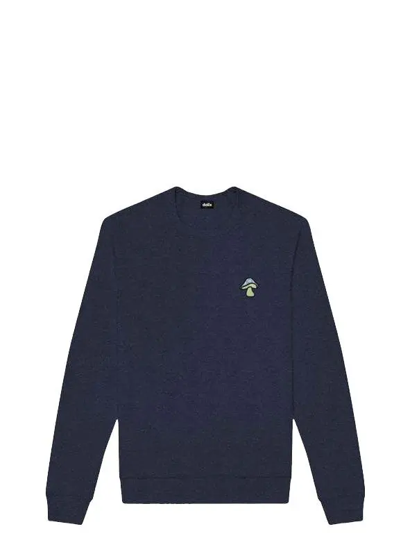 DALIX Fleece Sweatshirt - Heather Navy