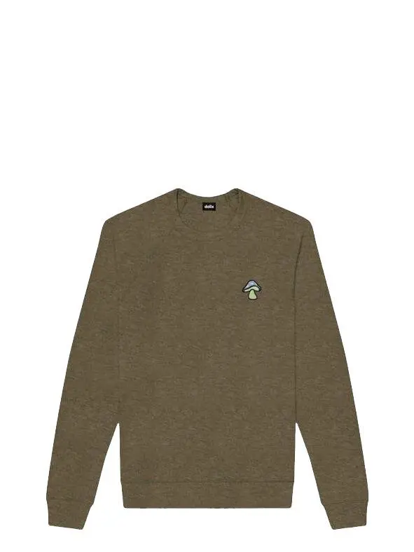 DALIX Fleece Sweatshirt - Heather Olive