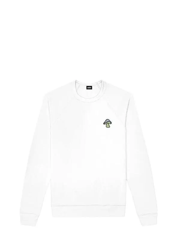 DALIX Fleece Sweatshirt - White