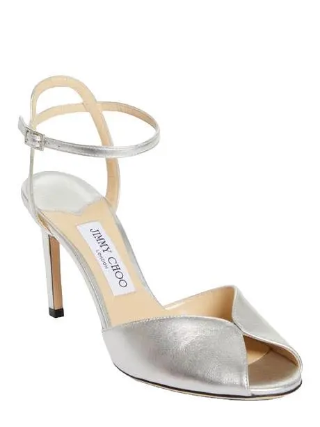 JIMMY CHOO Sacora Sandal - Silver