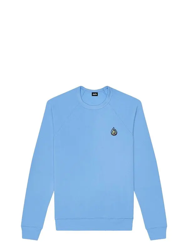 DALIX Fire Fleece Crewneck Sweatshirt - Carolina Blue