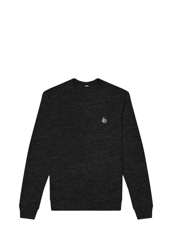 DALIX Fire Fleece Crewneck Sweatshirt - Dark Heather