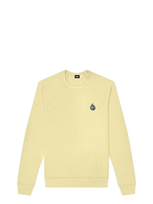 DALIX Fire Fleece Crewneck Sweatshirt - French Vanilla