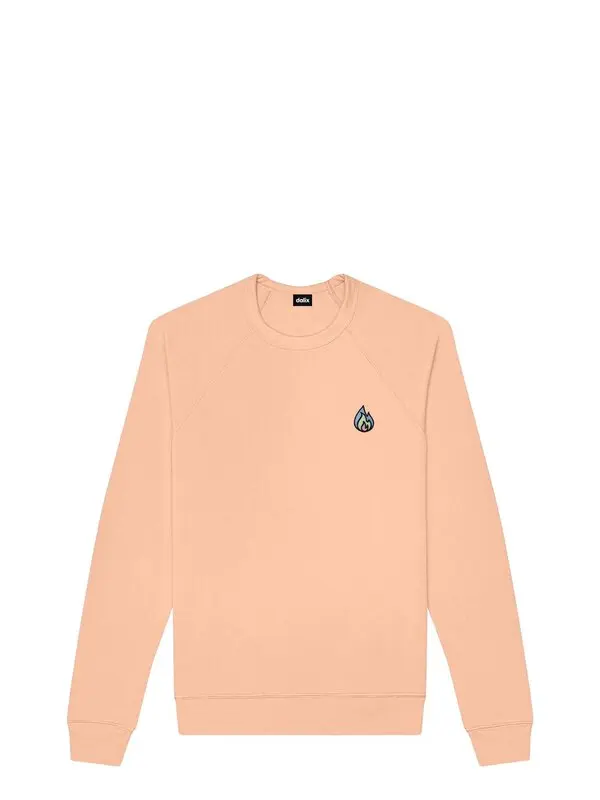 DALIX Fire Fleece Crewneck Sweatshirt - Peach