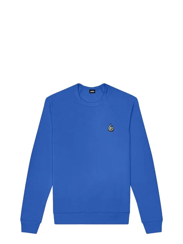 DALIX Fire Fleece Crewneck Sweatshirt - True Royal