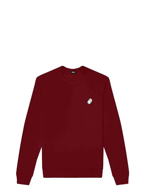 DALIX Fleece Crewneck Sweatshirt - Cardinal Red
