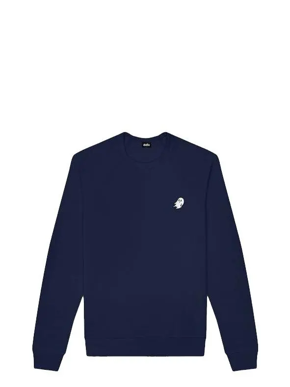 DALIX Fleece Sweatshirt - Navy Blue