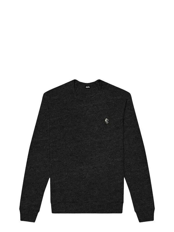 DALIX Lightning Fleece Crewneck Sweatshirt - Dark Heather