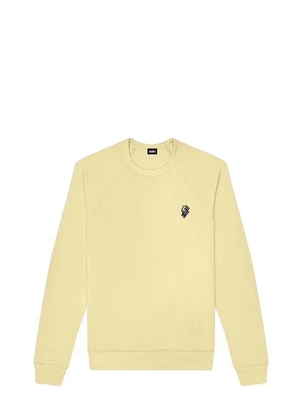 DALIX Lightning Fleece Crewneck Sweatshirt - French Vanilla