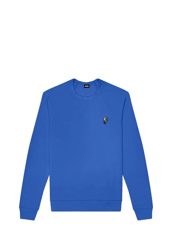 DALIX Lightning Fleece Crewneck Sweatshirt - True Royal