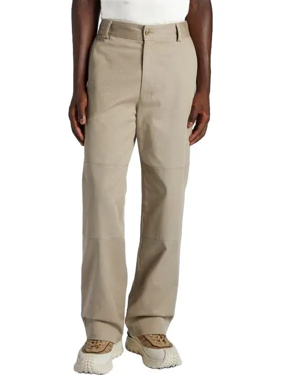 Moncler Cotton Stretch Twill Trousers - Sand Beige