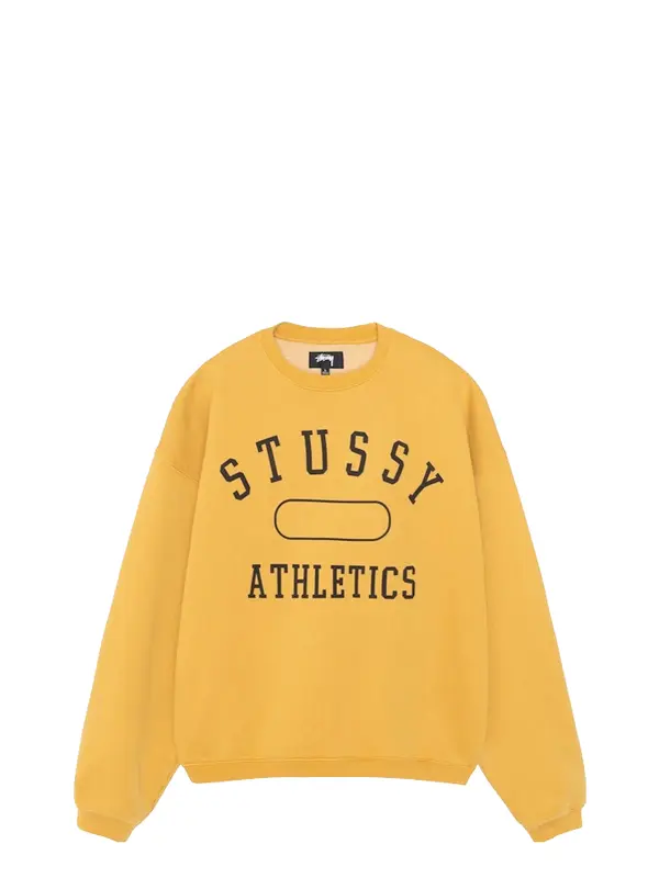 StÜssy Athletics Crew - Washed Gold