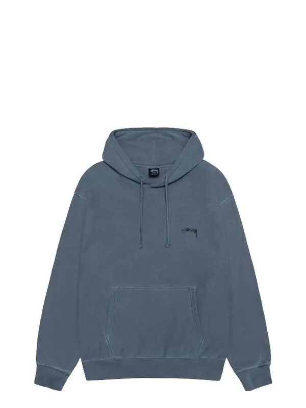 StÜssy Smooth Stock Pigment Dyed Hoodie - Navy Blue