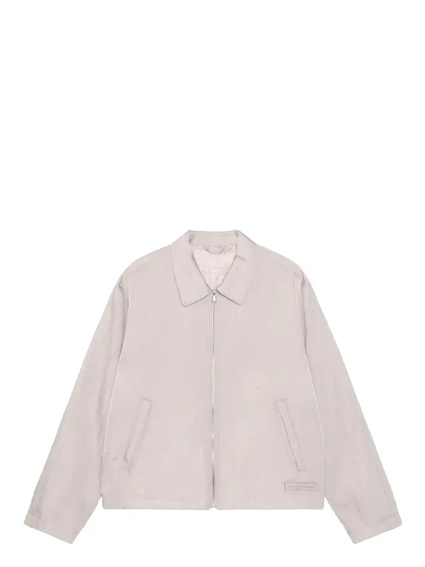 StÜssy Short Sleeve Nylon Club Jacket - Bone