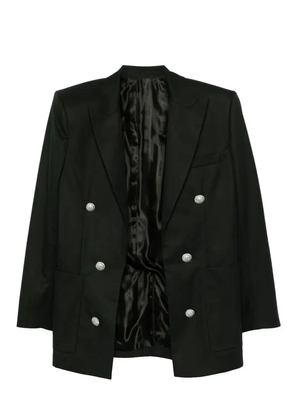 Balmain Cotton Blazer - Black