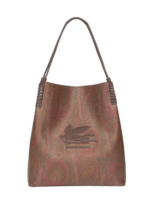 Etro Large Libra Tote Bag - Brown