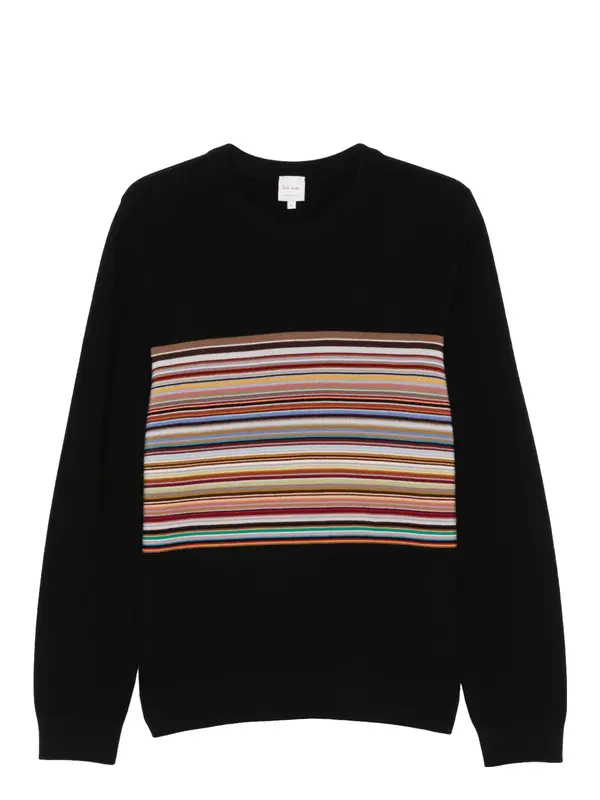 Paul Smith Artist-stripe Sweater - Black