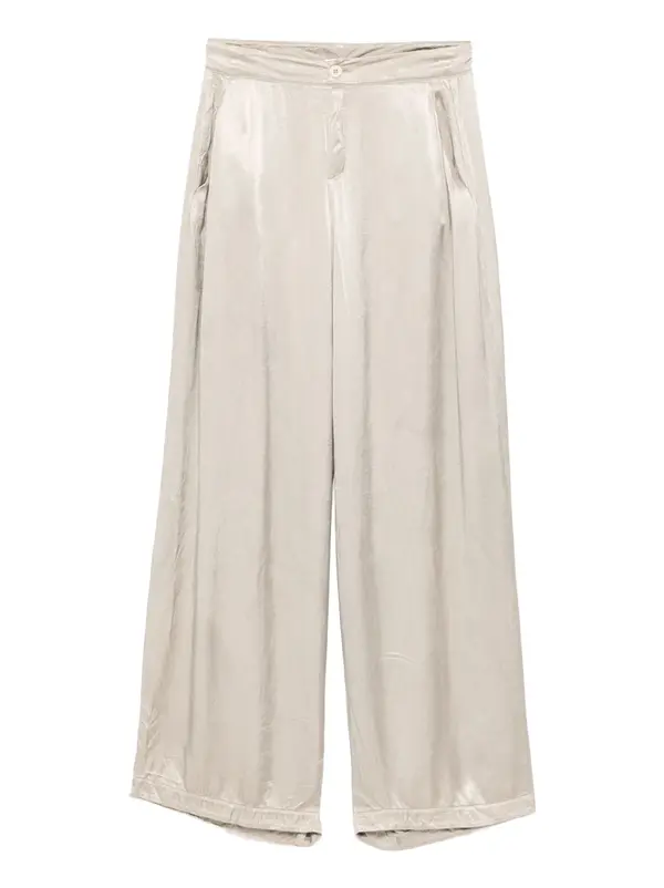 Transit Satin Palazzo Pants - Neutrals