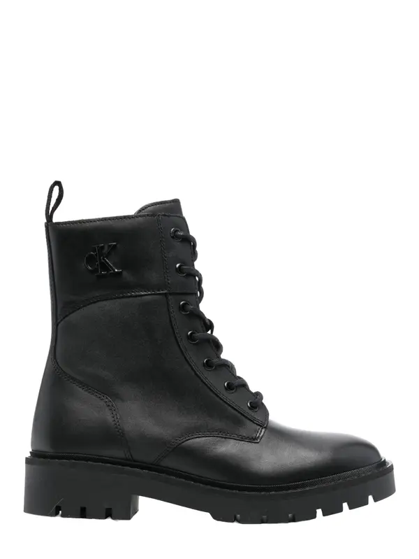 Calvin Klein Leather Boots - Black