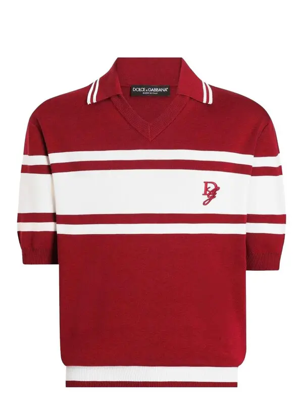 Dolce & Gabbana Striped T-shirt - Red