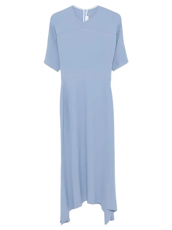 Victoria Beckham Folded Midi Dress - Blue
