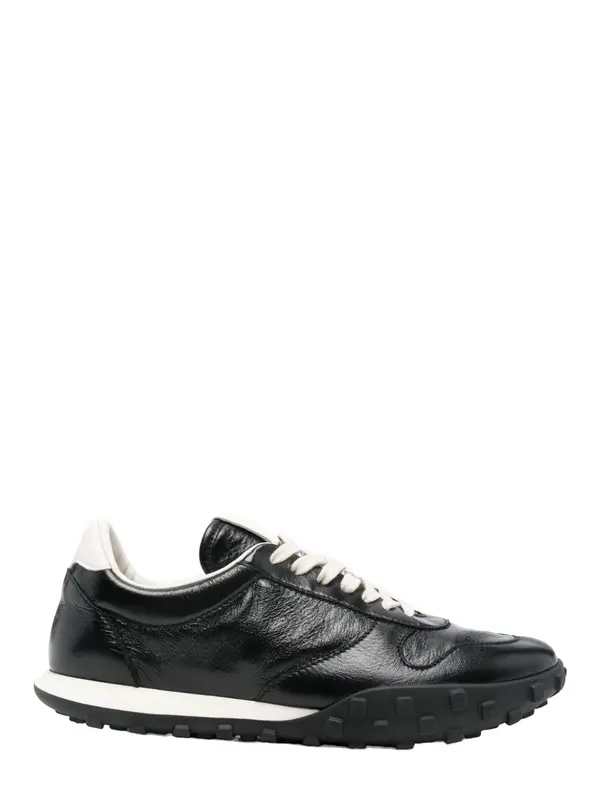 JIL SANDER Leather Sneakers - Black