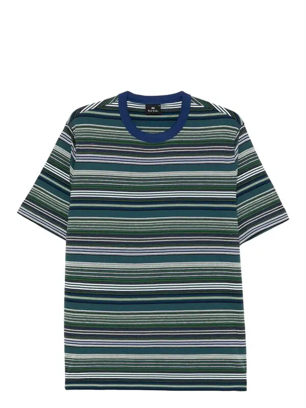 Paul Smith Striped Cotton T-shirt - Green