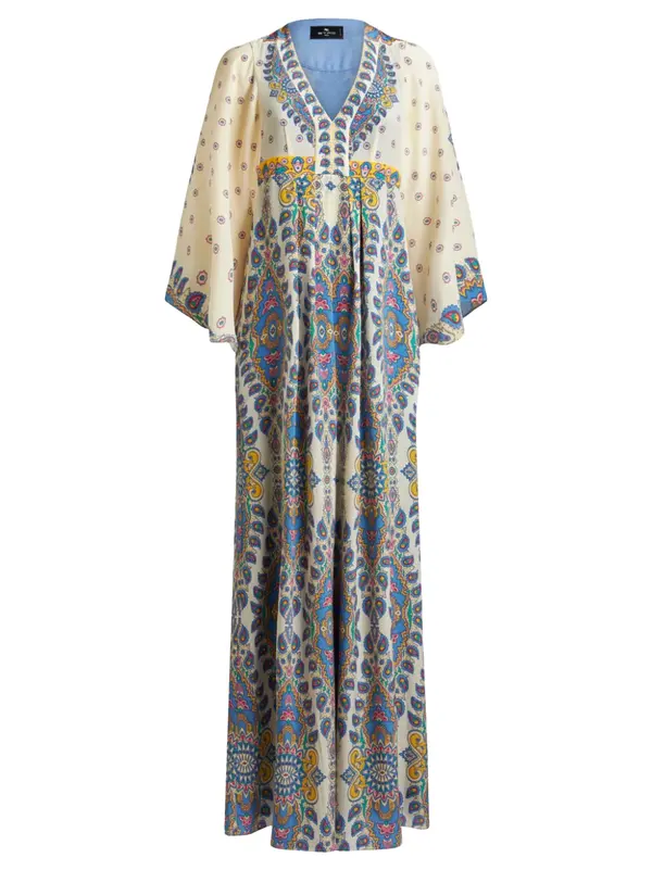 Etro Paisley-print Maxi Dress - White