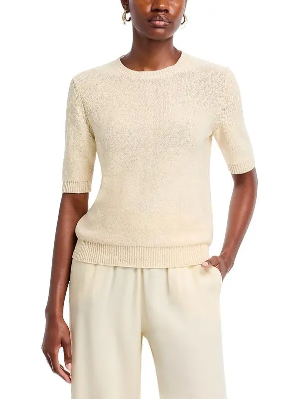 Fabiana Filippi Crew Neck Sweater - Beige Over