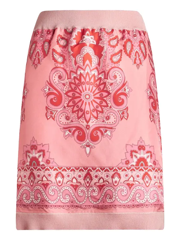 Etro Printed Panel Skirt - Pink