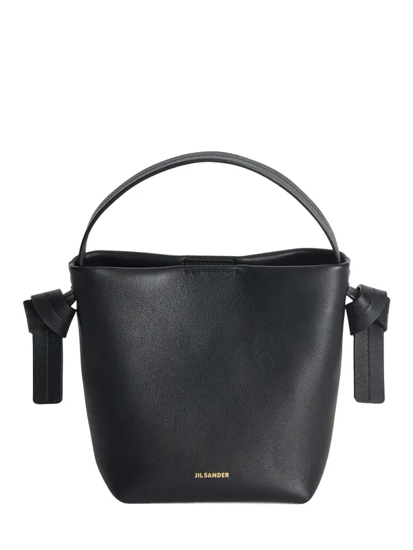 JIL SANDER Knot Hobo Mini - Black