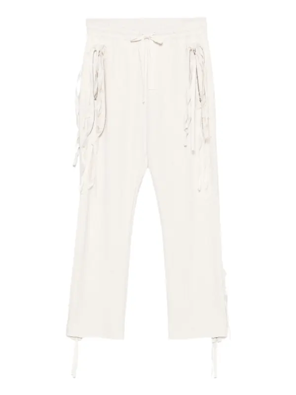 MIDORIKAWA Raw-edge Trousers - Neutrals
