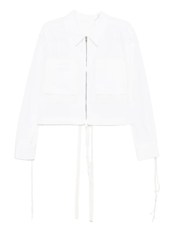 MIDORIKAWA Fringe Detailing Blouse - White