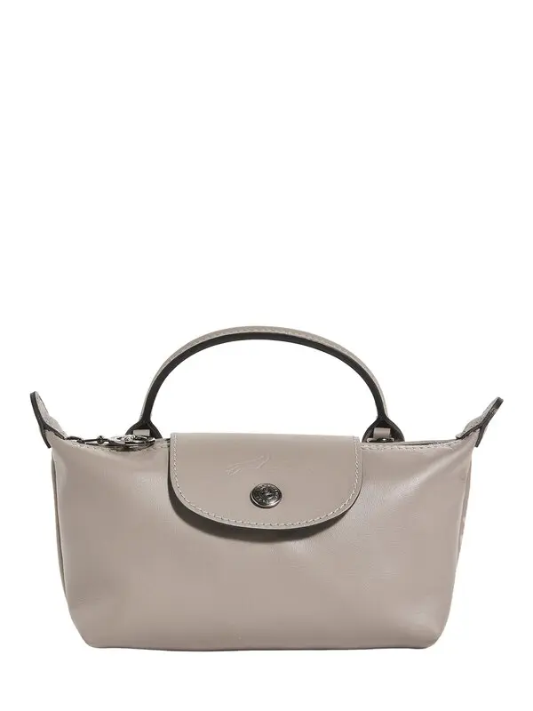 Longchamp Le Pliage Xtra Extra-small Leather Pouch - Grey