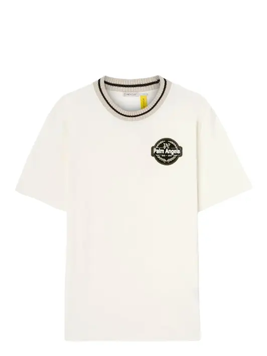 Moncler X Palm Angels Single Patch T-shirt - White/black