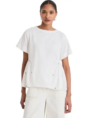 Merlette Lou Relaxed-fit Top - White