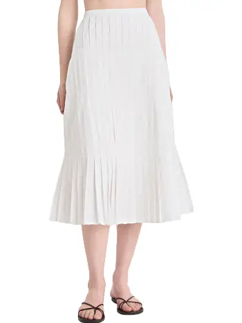 Merlette Litus Pleated Skirt - White