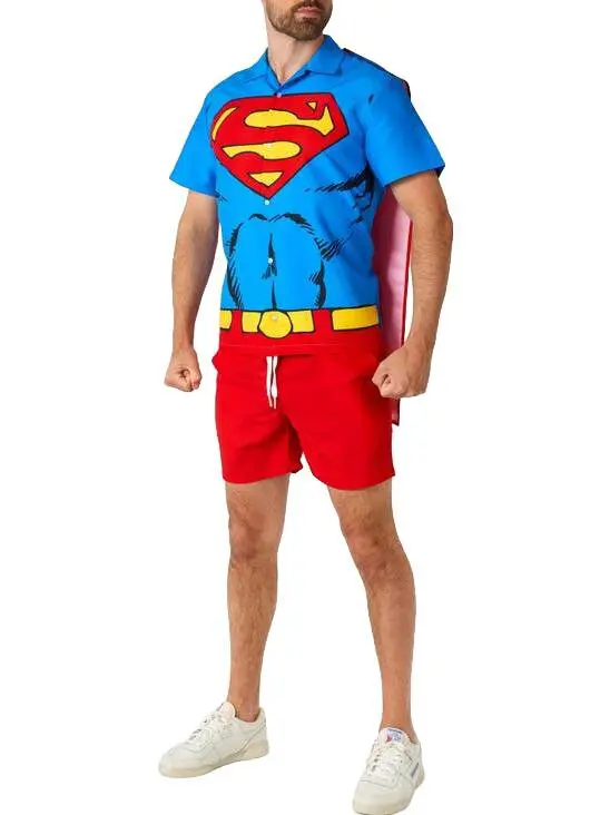 Opposuits Superman Camp Shirt - Red