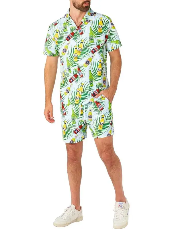 Opposuits Tropical Beer Print Set - Blue