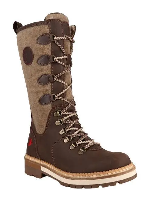 SANTANA CANADA Chuska Waterproof Tall Boots - Dark Brown/ Tan
