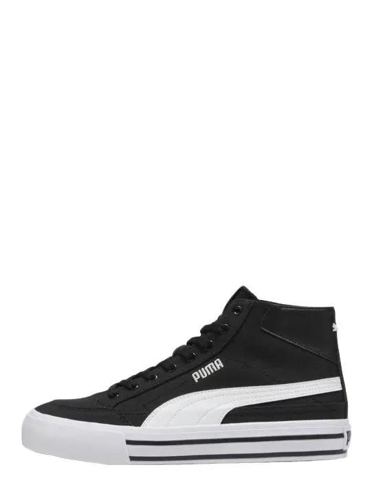 PUMA Court Classic Formstrip Mid Sneakers - Black- White